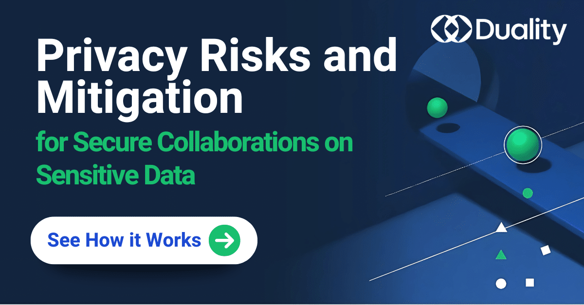 Privacy Risks and Mitigation For Secure Collaboration on Sensitive Data